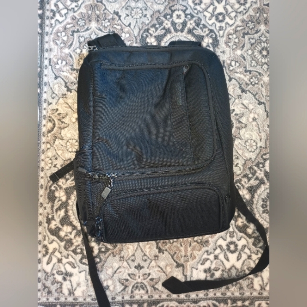 Ebags Slim Laptop Backpack Black Multiple Compartment… - Gem